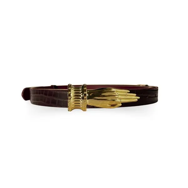 INDIGOLUSH Gilded Lure Hand Buckle Belt