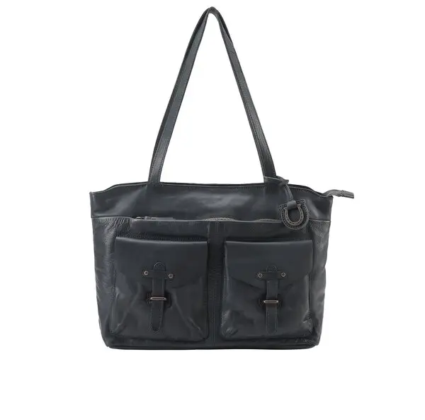 LLOYD BAKER Violetta Washed Leather Shopper Bag