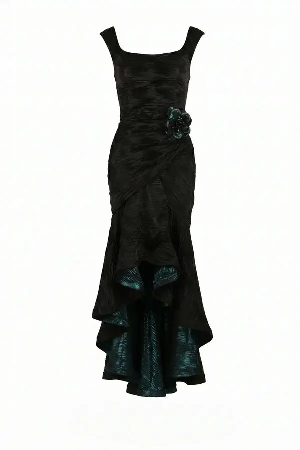LUNA FASHION HOUSE High Low Evening Dress, Eli - Black