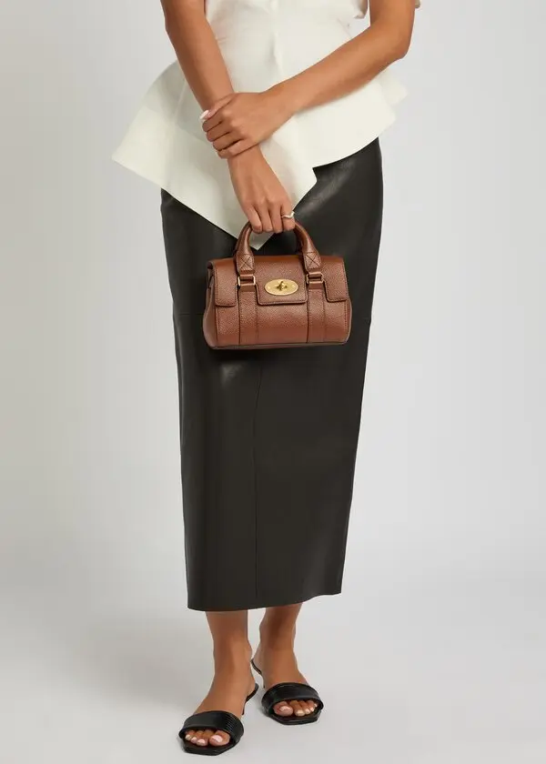 Mulberry Bayswater Heritage Mini Grained Leather Cross-body Bag