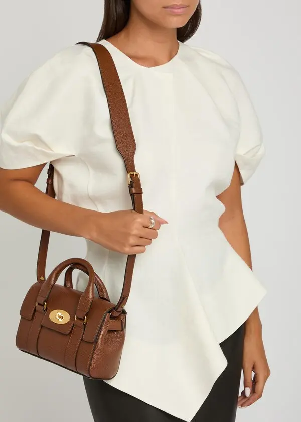Mulberry Bayswater Heritage Mini Grained Leather Cross-body Bag