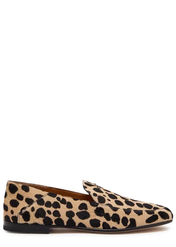 TOD'S Cuoio 25m Animal-print Calf Hair Loafers - Black Other
