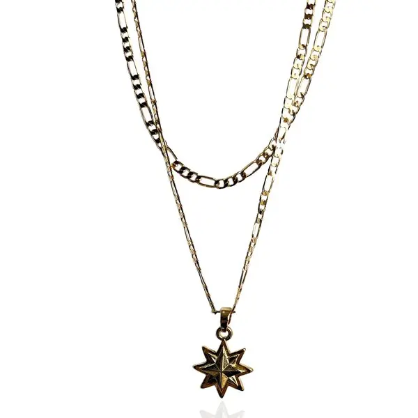 INDIGOLUSH Maxi Sirius Star Necklace - Gold