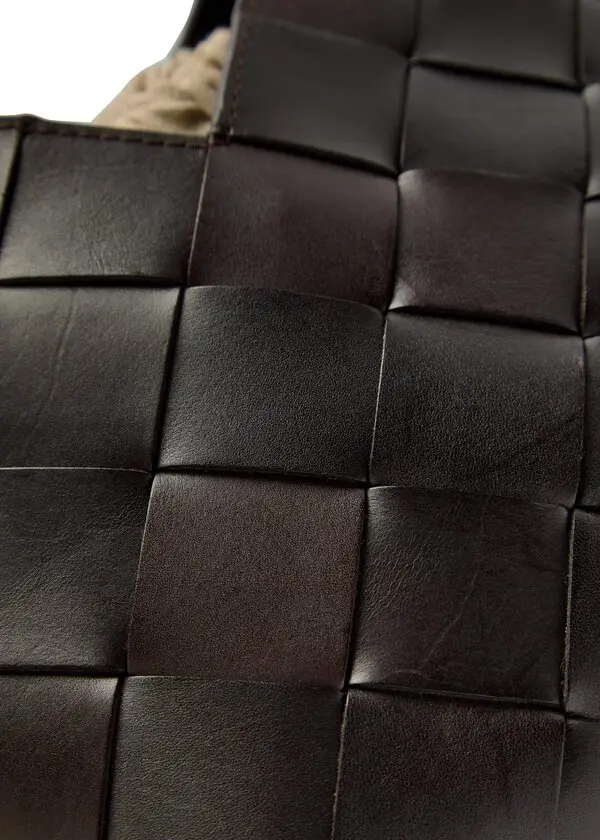 Dragon Diffusion Botteghe Small Woven Leather Tote