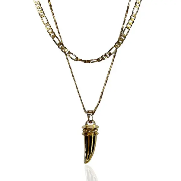 INDIGOLUSH Panthera Layered Necklace - Gold