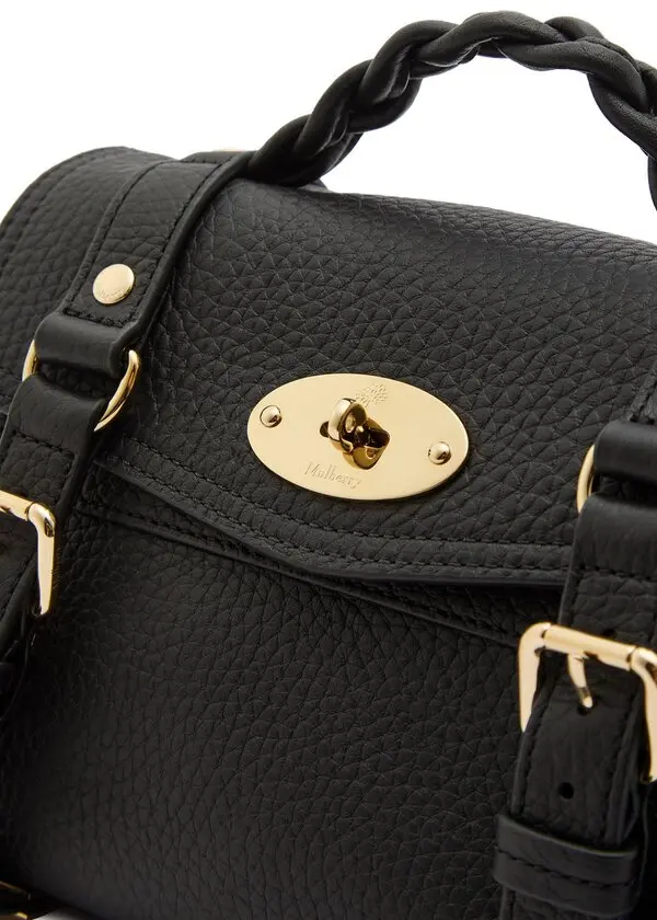 Mulberry Alexa Mini Grained Leather Top Handle Bag