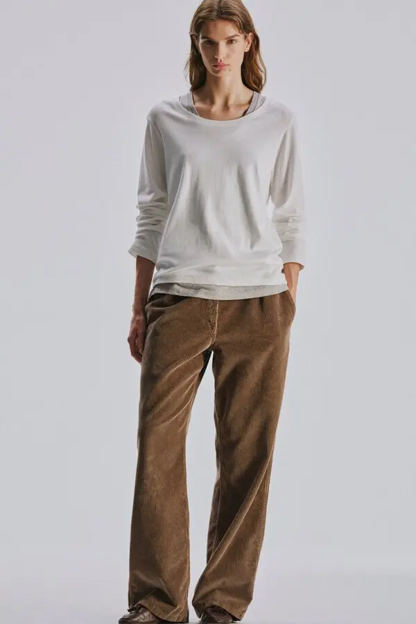 THE ROW Kalto Long Sleeve T-shirt - Off White