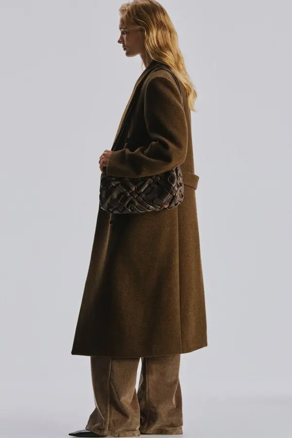 THE ROW Bamira Coat - Brown Melange
