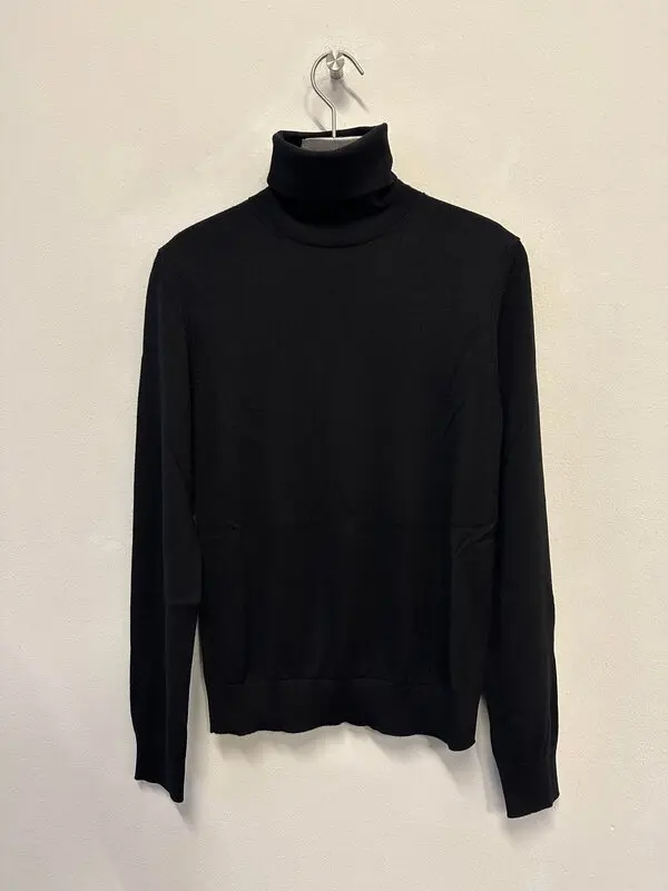 Loro Piana Ribbed Turtleneck Knit Top