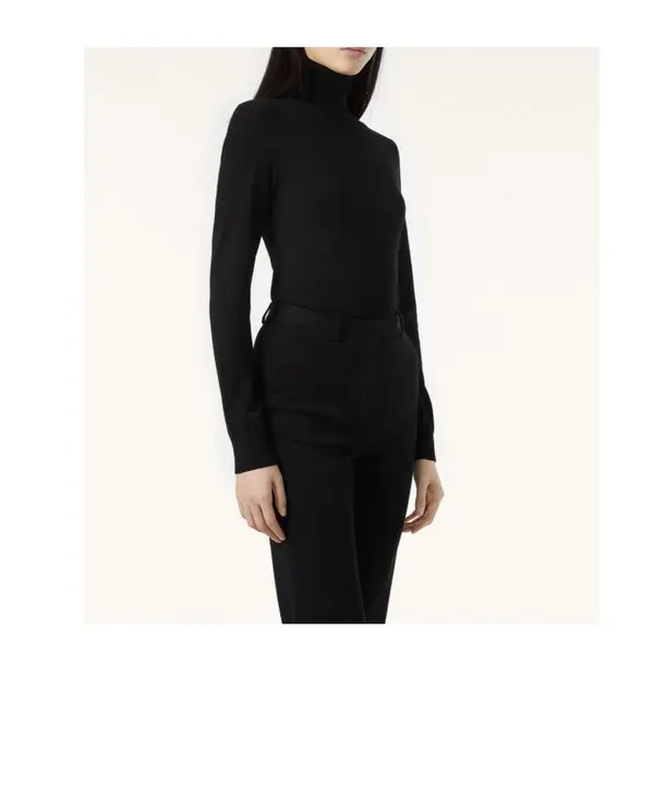 Loro Piana Ribbed Turtleneck Knit Top