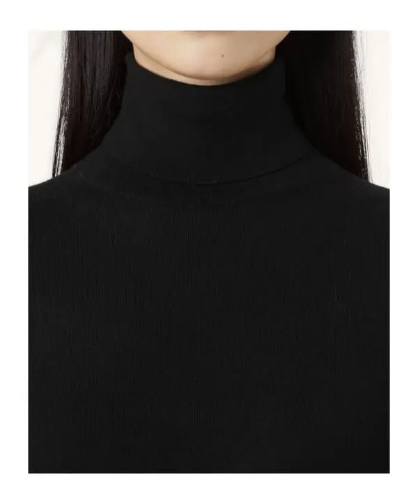 Loro Piana Ribbed Turtleneck Knit Top