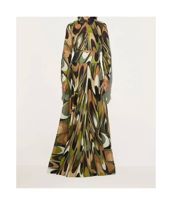 Emilio Pucci Onde Printed Button-up Shirt