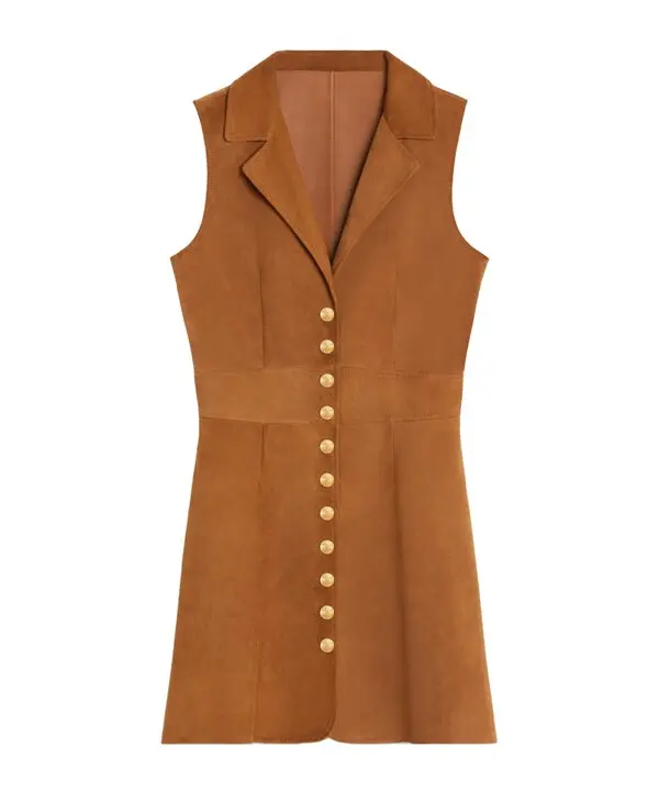 Celine Mini Dress In Suede
