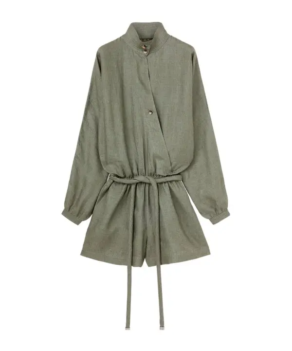 Loro Piana Rose Long-sleeved Jumpsuit