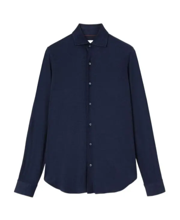Loro Piana Logo Long-sleeved Shirt - Gradient Blue