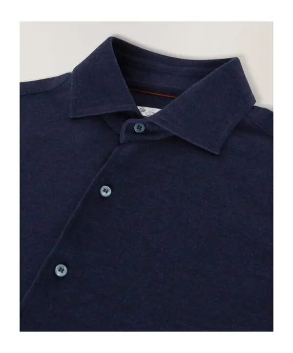 Loro Piana Logo Long-sleeved Shirt - Gradient Blue