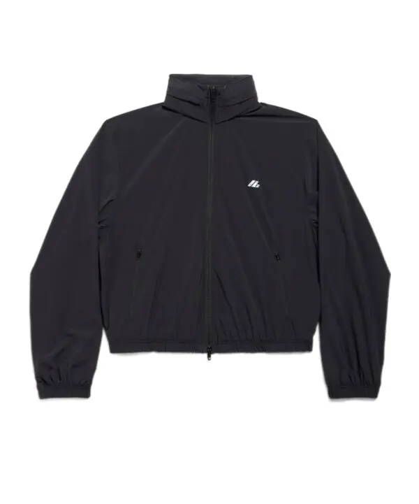 Balenciaga Activewear Shrunk Windbreaker - Black
