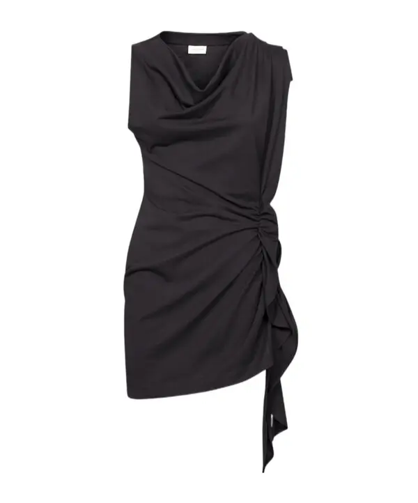 Dries Van Noten Sleeveless Asymmetrical Draped Blouse