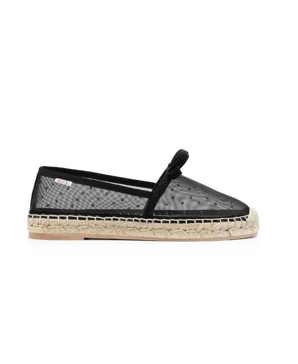 Red Valentino Polka Dot Woven Espadrilles