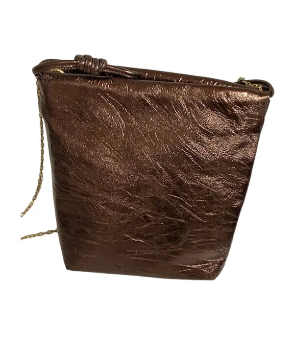 Dries Van Noten Shoulder Bag With Chain Strap - Brown