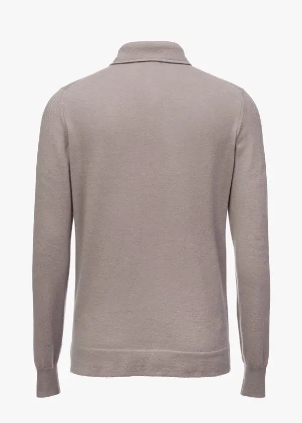 Loro Piana Long-sleeved Polo Shirt - Dark Gray