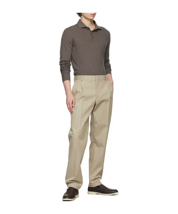 Loro Piana Long-sleeved Polo Shirt
