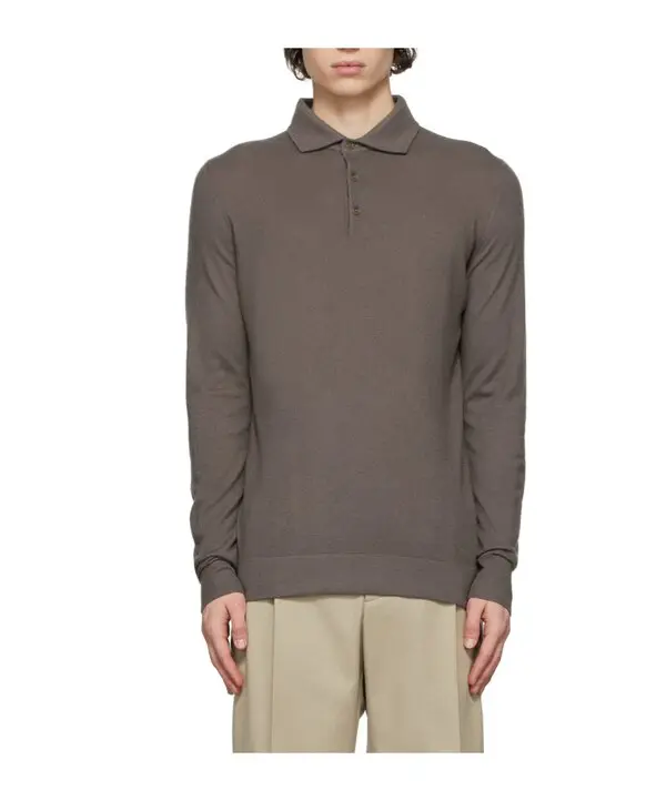 Loro Piana Long-sleeved Polo Shirt