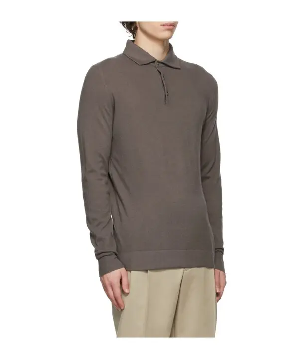 Loro Piana Long-sleeved Polo Shirt