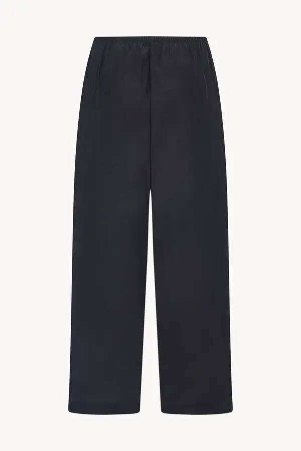 THE ROW Jaine Silk Straight Leg Pants