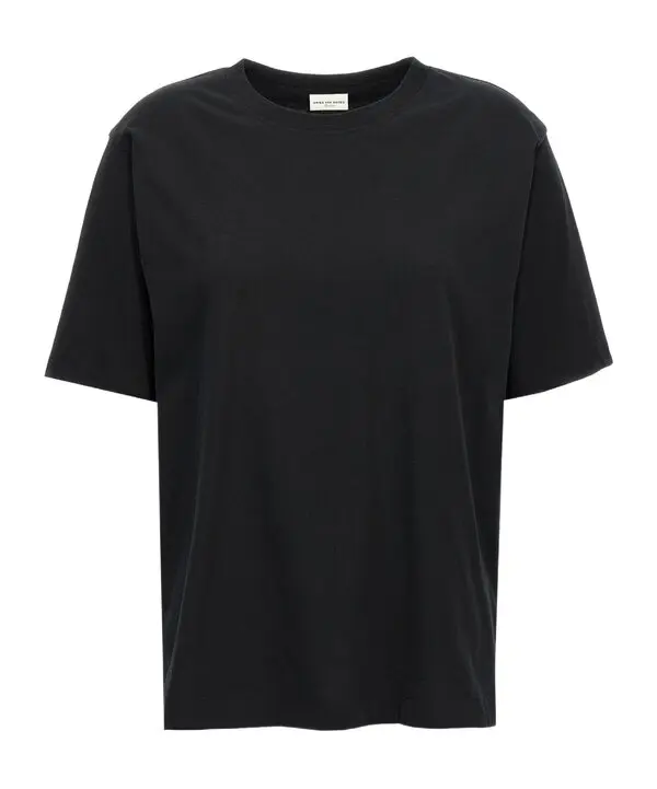 Dries Van Noten Crewneck Short-sleeved T-shirt - Black