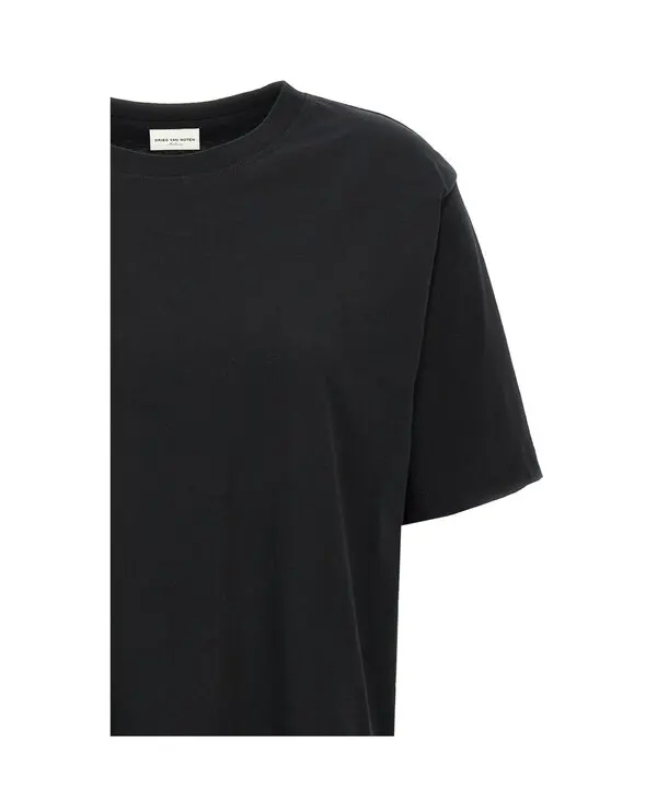 Dries Van Noten Crewneck Short-sleeved T-shirt - Black