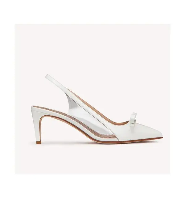 Red Valentino Logo Wrap Ankle Heels