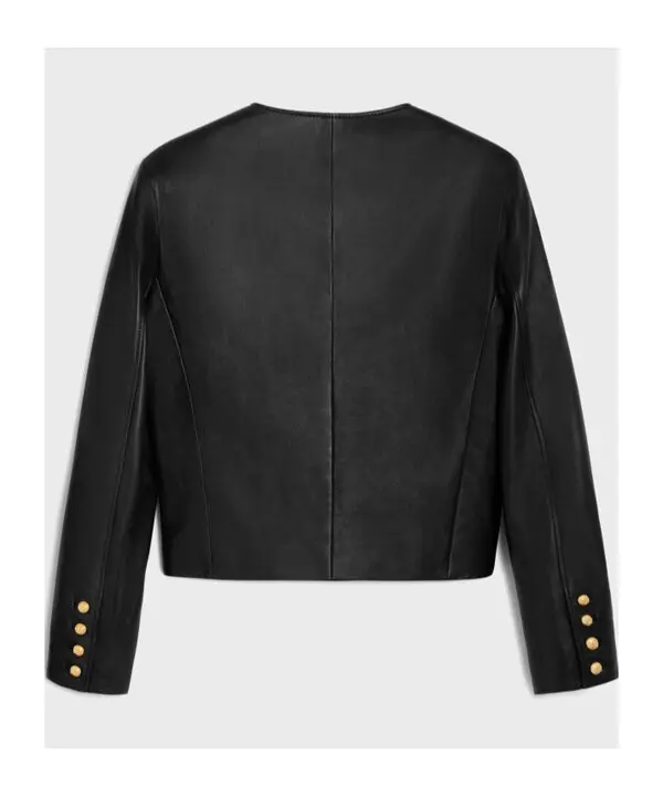 Celine Single-breasted Leather Jacket