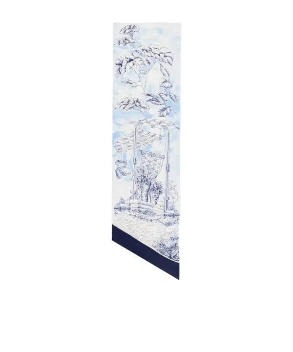 FERRAGAMO Ethnic Print Silk Bandeau