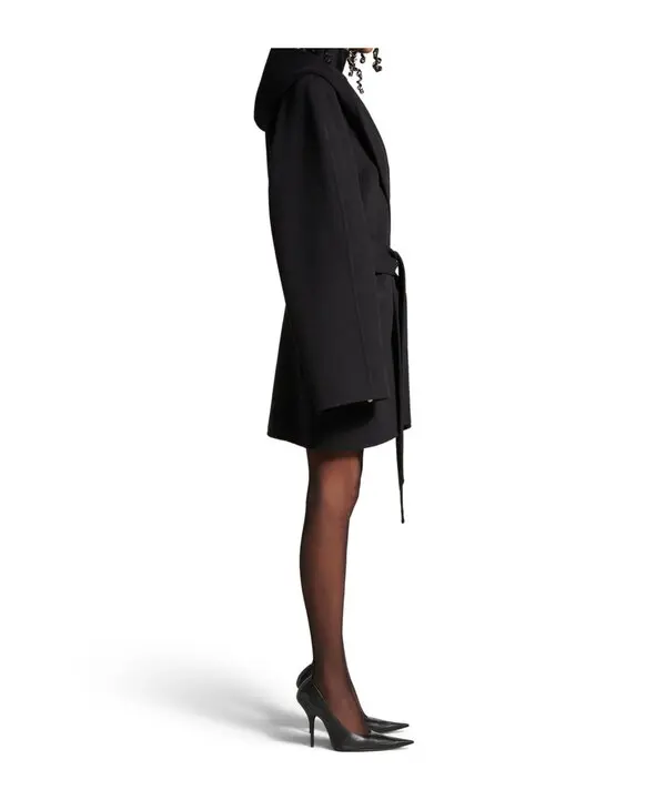 Balenciaga Belted Blanket Jacket