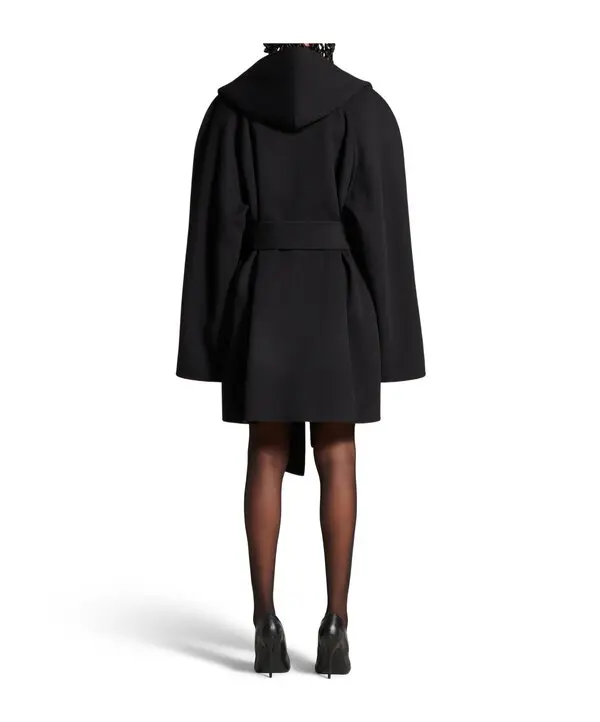 Balenciaga Belted Blanket Jacket