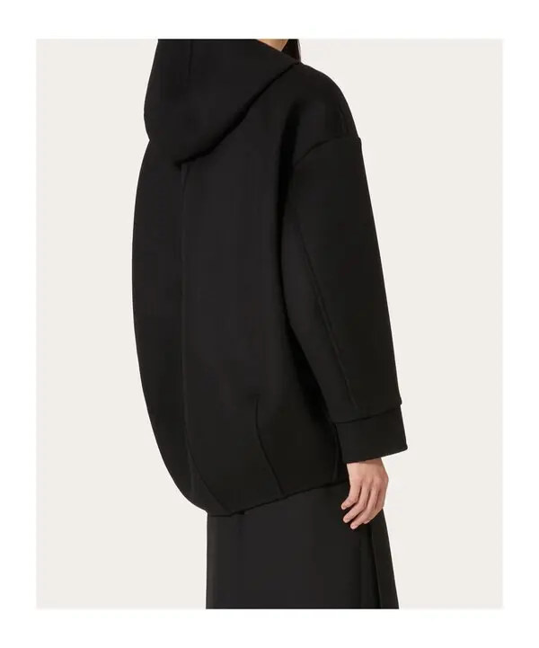 Valentino Garavani Zip-up Drop Shoulder Hoodie