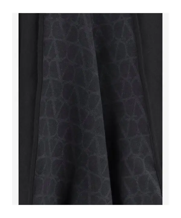 Valentino Garavani Open Front Cape With Fringe And V-neck