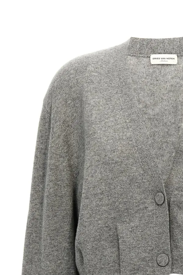 Dries Van Noten Cropped Knit Cardigan