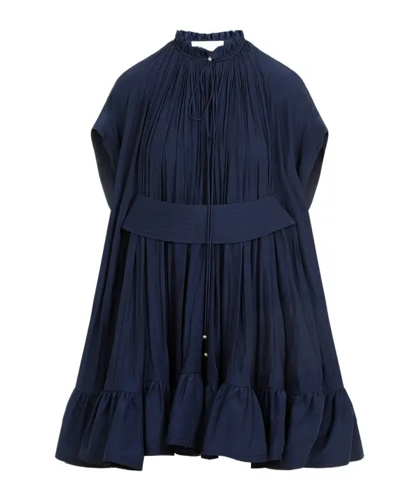 LANVIN Ruffled Belted Mini Dress