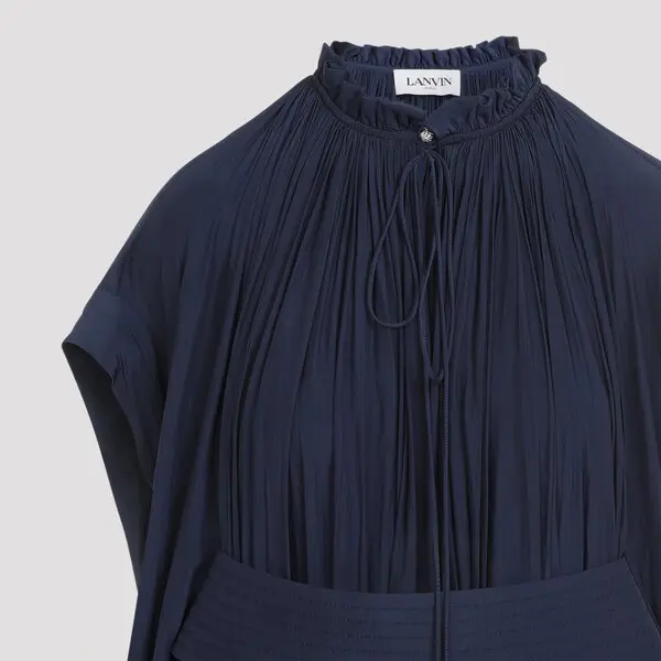 LANVIN Ruffled Belted Mini Dress