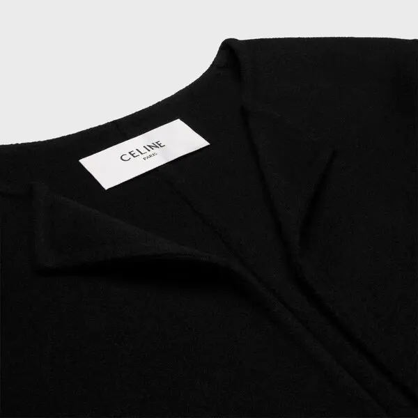 Celine Bathrobe Coat In Double Face Cashmere