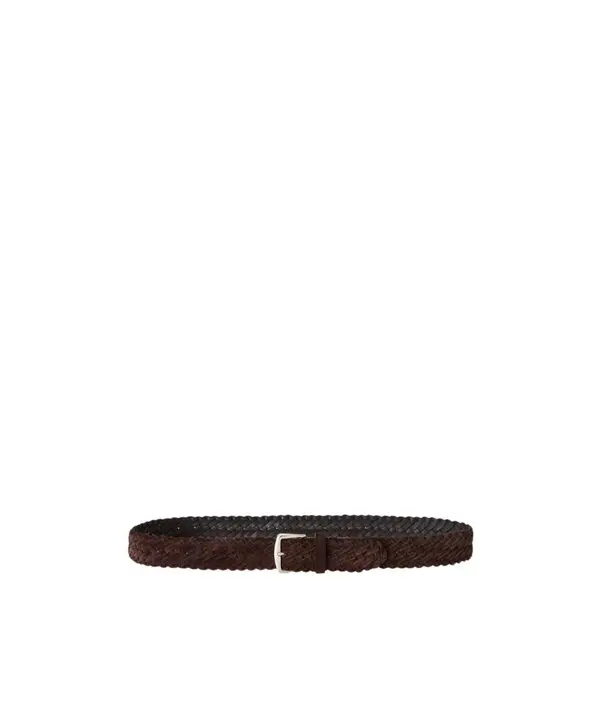Loro Piana Woven Waist Belt With Palladium-plated Buckle