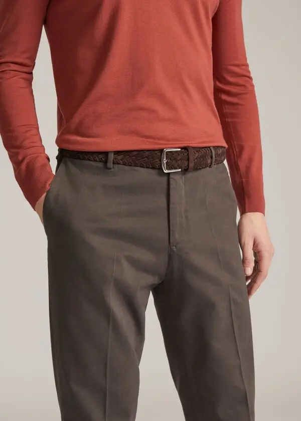 Loro Piana Woven Waist Belt With Palladium-plated Buckle