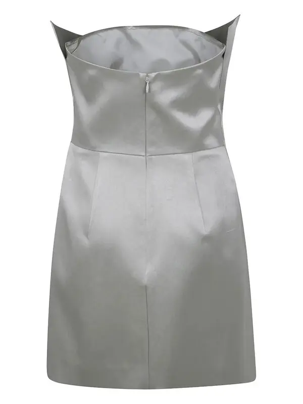 Philosophy Di Lorenzo Serafini Strapless Satin Mini Dress