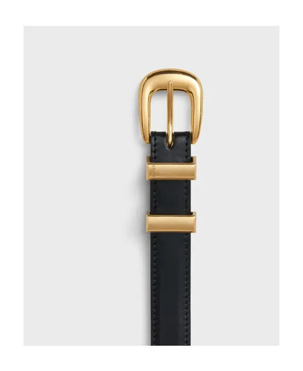 Celine Western Belt 18mm In Taurillon Leather