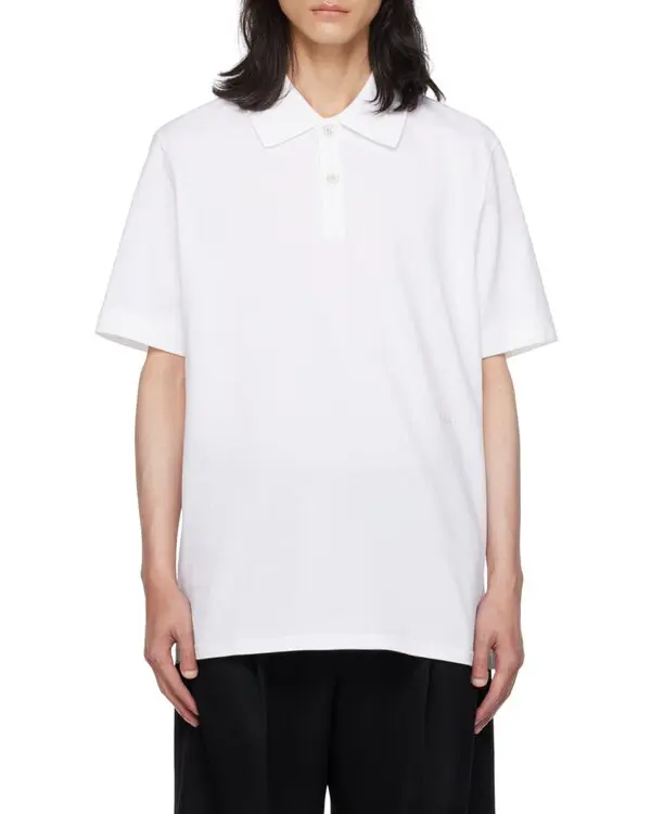 LANVIN Straight Hem Short-sleeved Polo Shirt