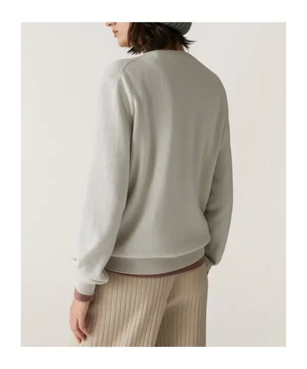 Loro Piana Cashmere Round Neck Sweater With Bubble Sleeves