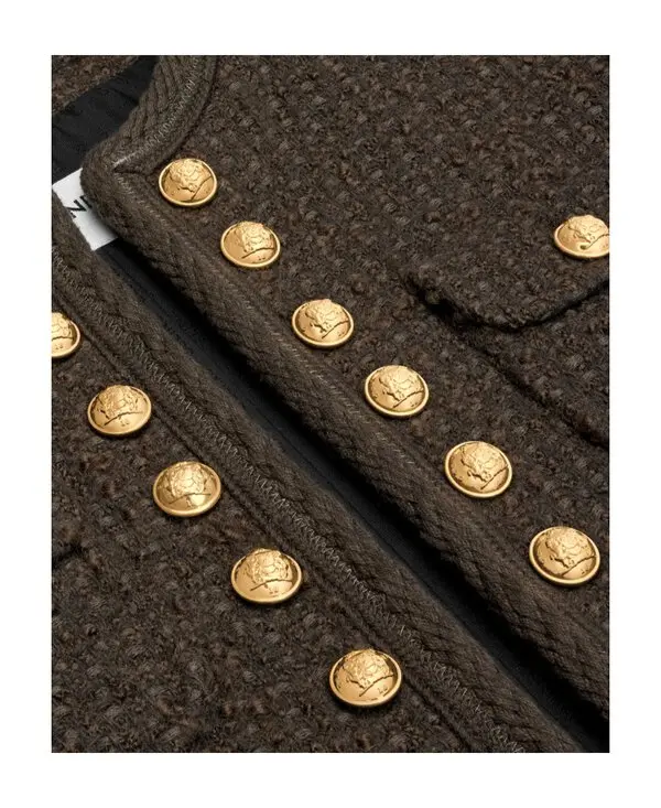 Celine Chelsea Jacket In Bouclette Natt