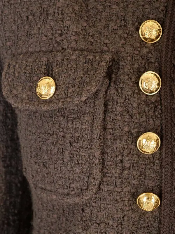 Celine Chelsea Jacket In Bouclette Natt